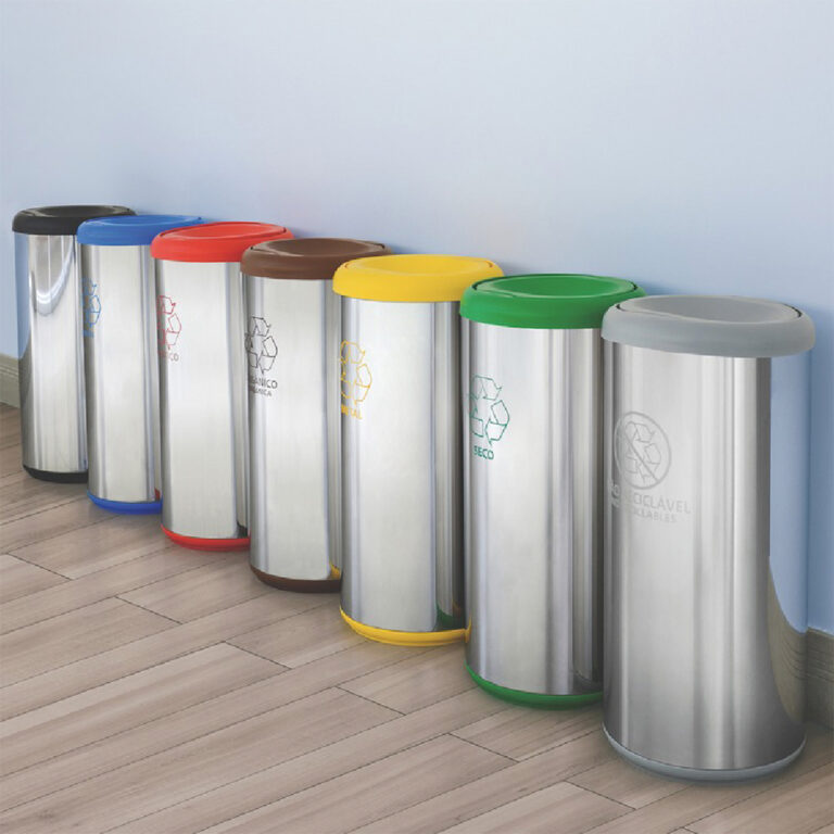 BASURERO ICONICO CAFE 40L ACERO INOX. TRAMONT – TecnoPlus