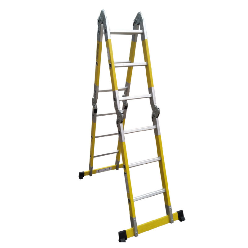 ESCALERA FIBRA VIDRIO MULTIPROPOSITO 12 PELDA OS 150 KG. – TecnoPlus