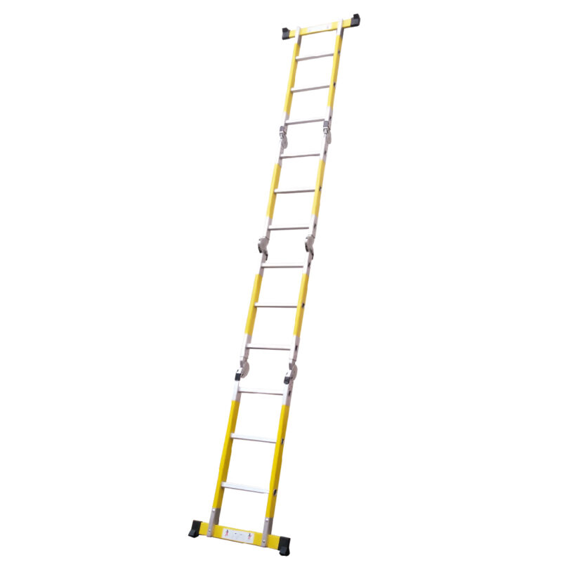 ESCALERA FIBRA VIDRIO MULTIPROPOSITO 12 PELDA OS 150 KG. – TecnoPlus