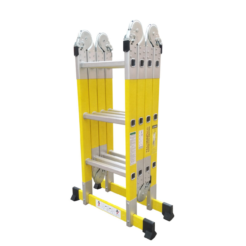 ESCALERA FIBRA VIDRIO MULTIPROPOSITO 12 PELDA OS 150 KG. – TecnoPlus