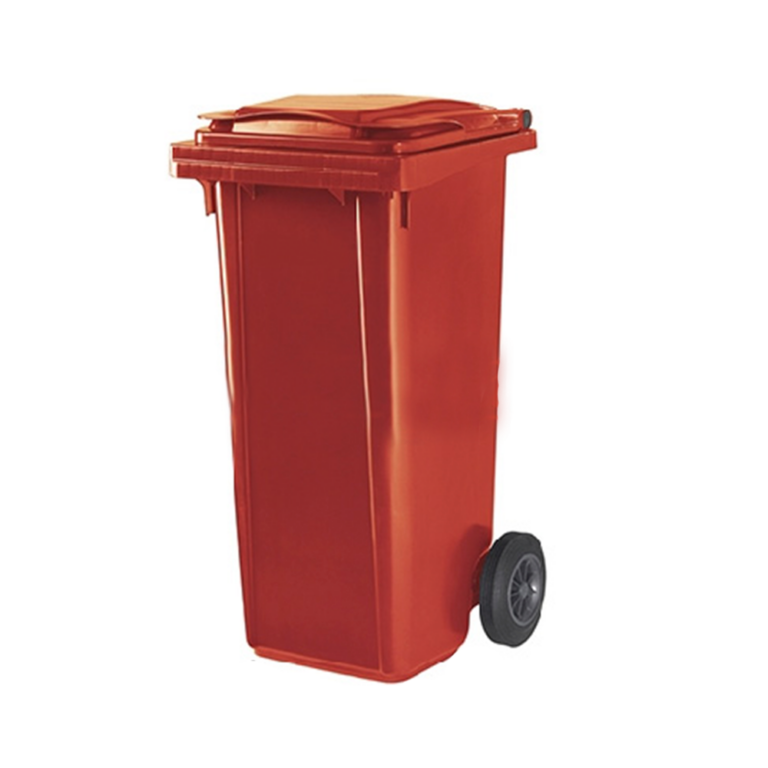 BASURERO CON TAPA Y RUEDAS 240 lts. ROJO – TecnoPlus BASURERO CON TAPA Y RUEDAS 240 lts. ROJO – TecnoPlus