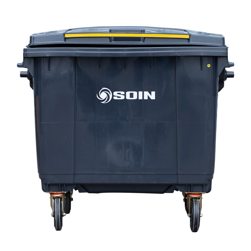 CONTENEDOR DE BASURA CON RUEDAS GRIS 660 LTS. – TecnoPlus