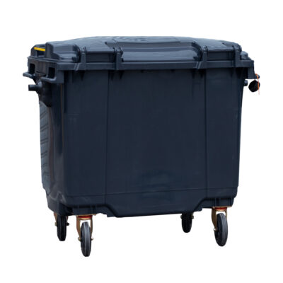 CONTENEDOR DE BASURA CON RUEDAS GRIS 660 LTS. – TecnoPlus